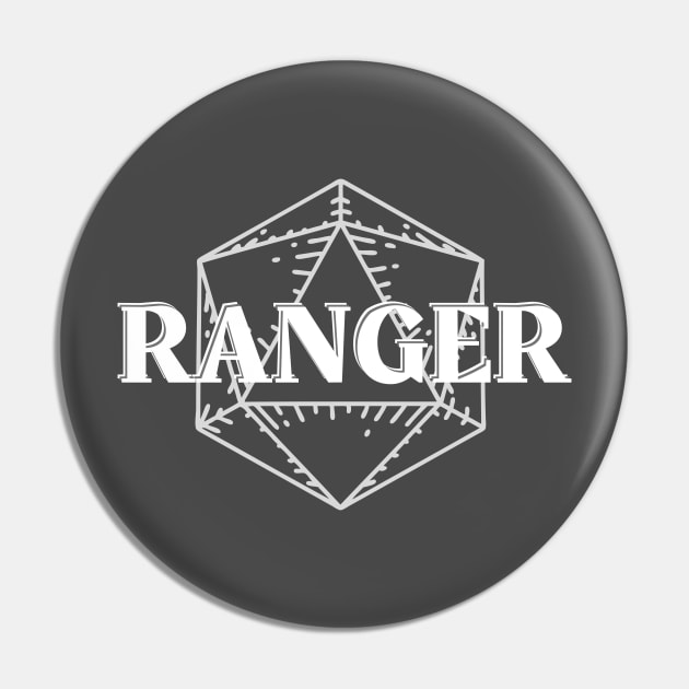 DnD Ranger D20 Symbol Print - Dnd Ranger - Pin | TeePublic