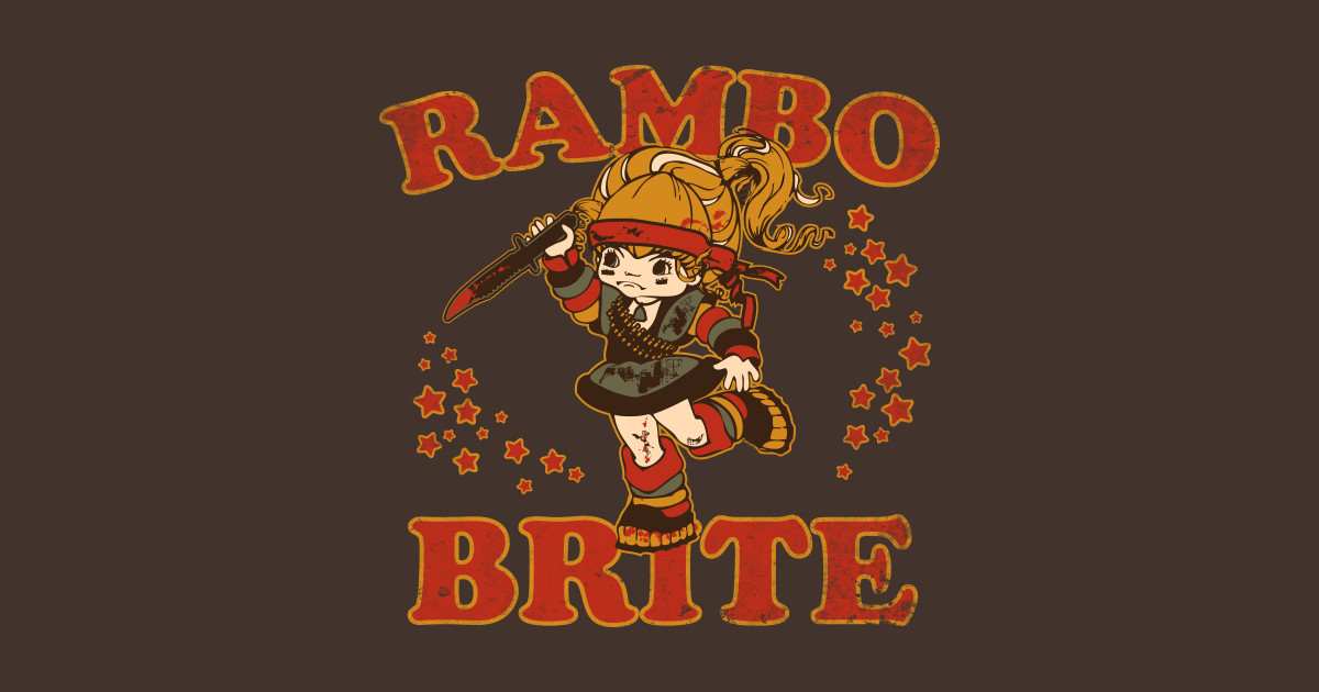 Rambo Brite - Sylvester Stallone - T-Shirt | TeePublic