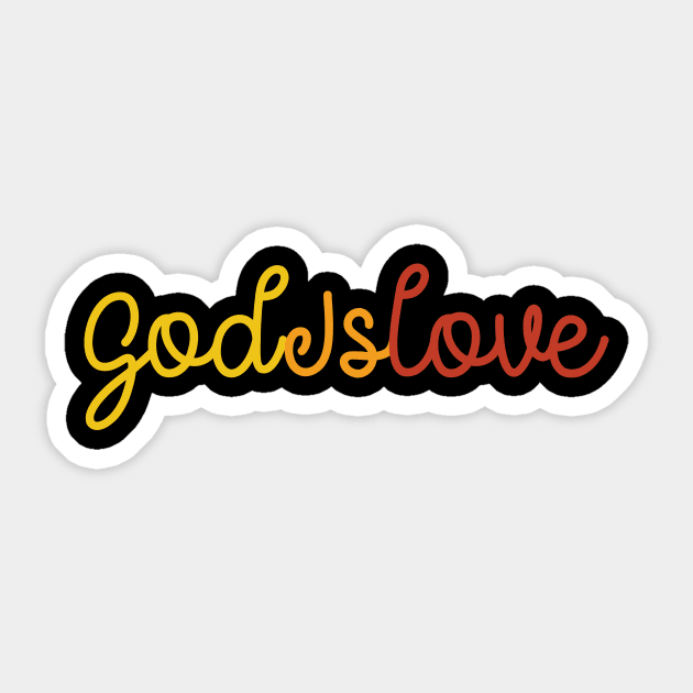 God is Love - Love - Sticker | TeePublic