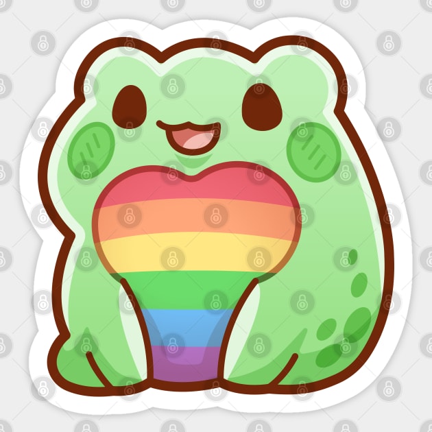 Rainbow Frog - Frog - Sticker | TeePublic
