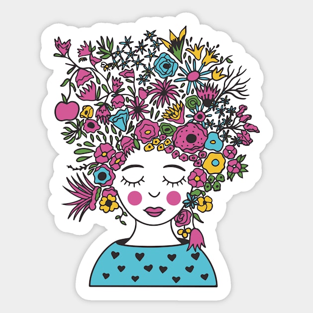 Flower child - Flower Child - Sticker | TeePublic