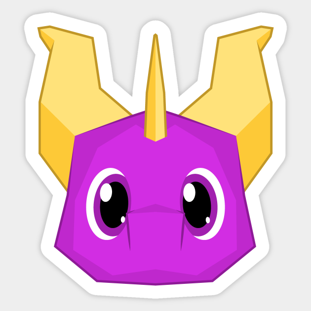 Spyro Chibi Lowpoly - Spyro - Sticker | TeePublic