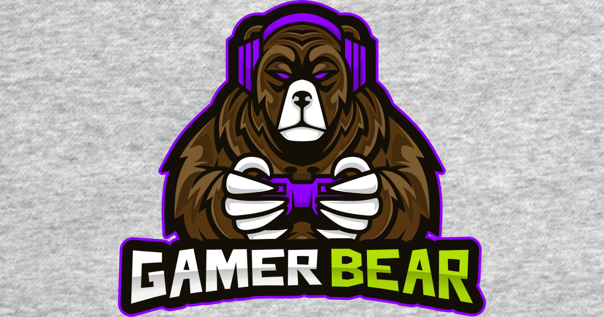 Gamer Bear - Gamer Bear - T-Shirt | TeePublic