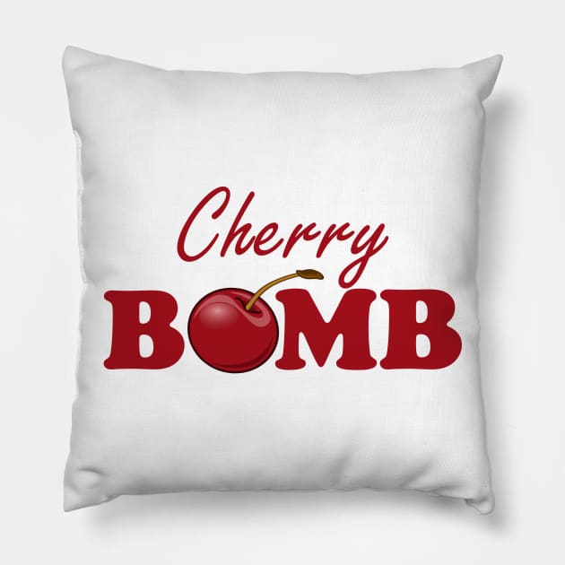 Cherry Bomb - Cherry Bomb - Pillow | TeePublic