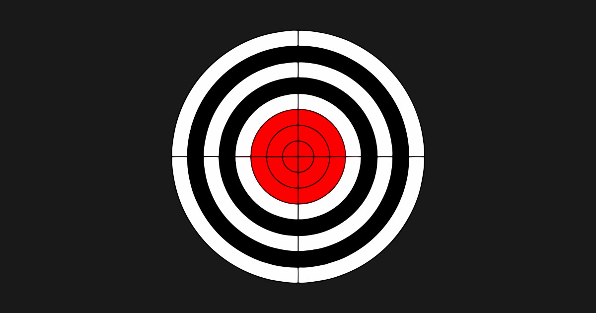 Bullseye Shooting Target - Cool Gun Long Range Shoot Gift - Bullseye ...