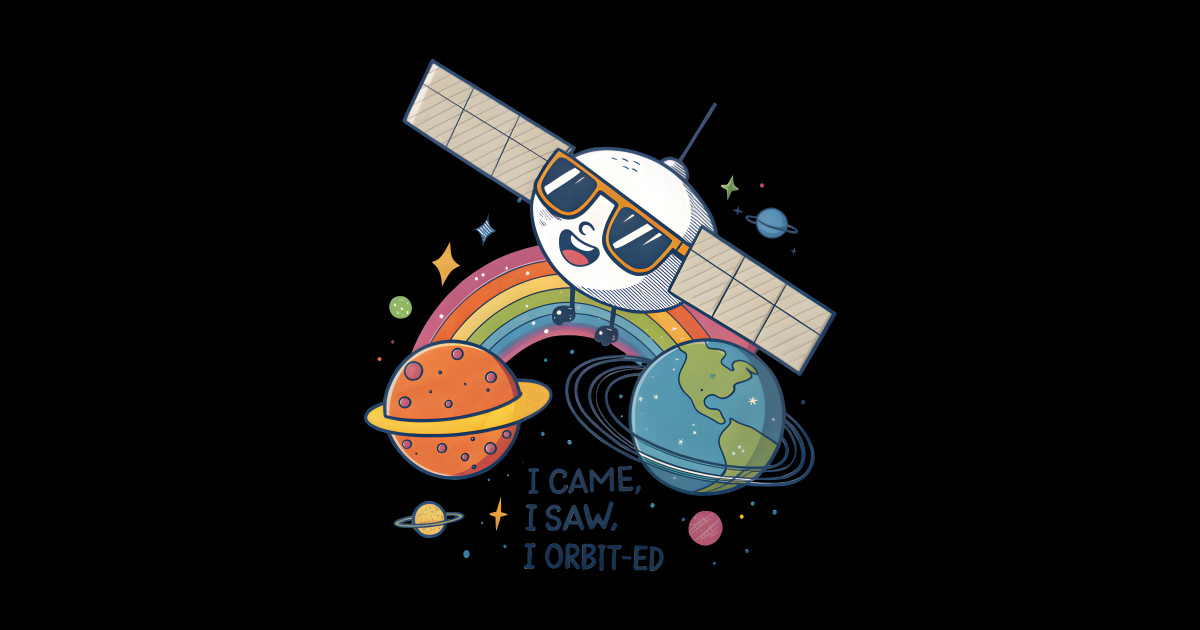 I Came, I Saw, I Orbit-ed - Space Humor - Magnet | TeePublic