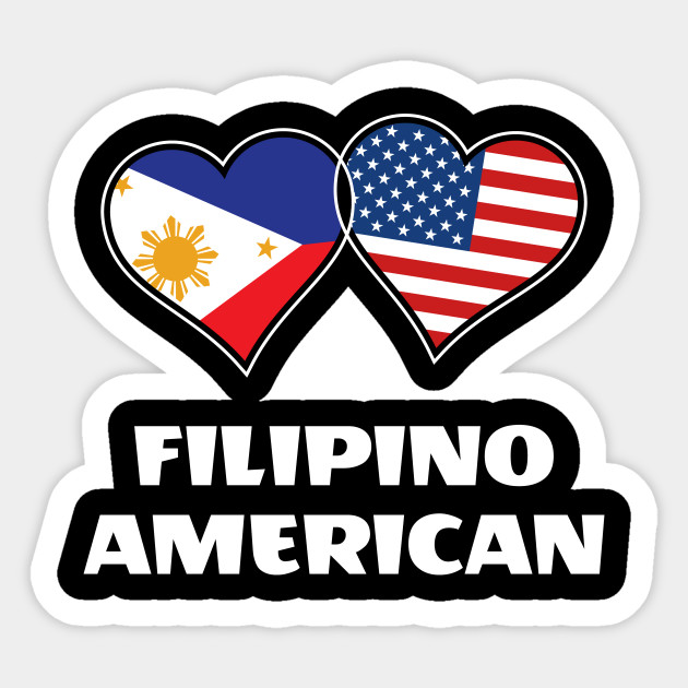 Filipino American Fil-Am Pinoy Pride Pilipinas America Design Gift Idea ...