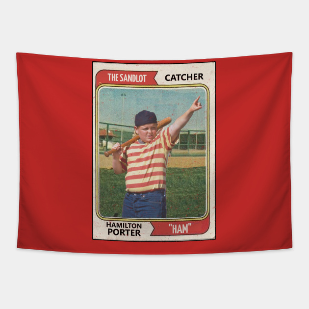 The Sandlot Ham Porter Baseball Card - Sandlot - Tapestry | TeePublic