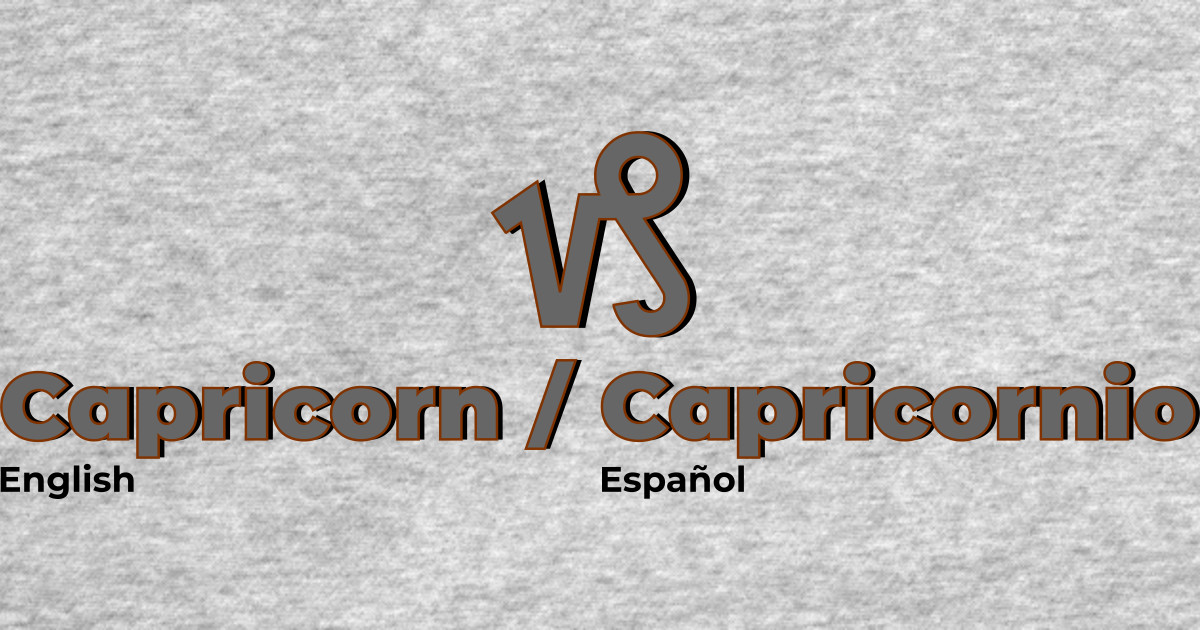 Capricorn Power Color- Grey & Brown - Capricorn - Baseball T-Shirt ...