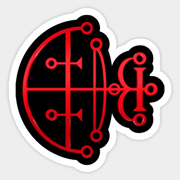 Duke Aim Sigil Modern Ars Goetia Demonic Seal of Aim in Red - Aim ...