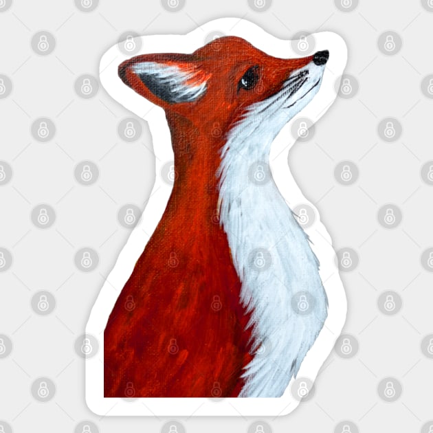 Red Fox - Red Fox - Sticker | TeePublic