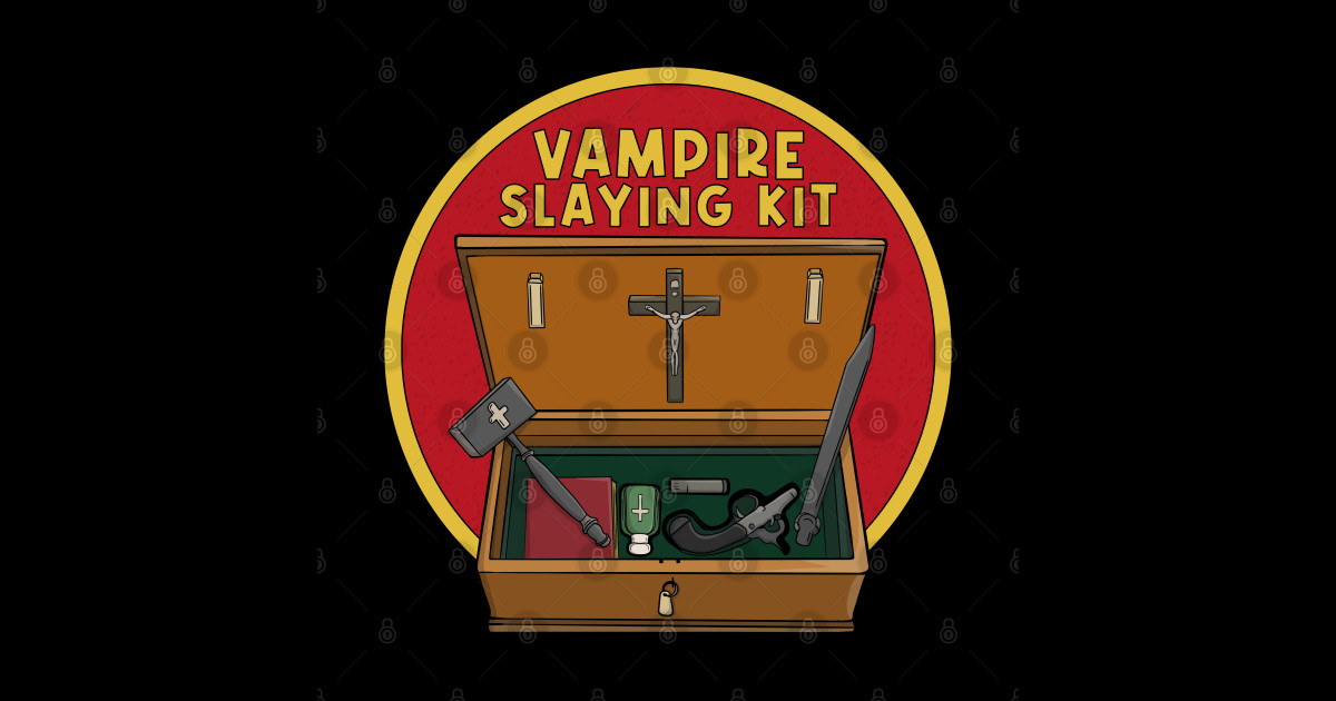 Vampire Slaying Kit - Funny Gift - Sticker | TeePublic