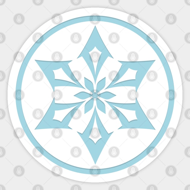 Cryo Element 3D Effect | Genshin Impact - Cryo Element - Sticker ...
