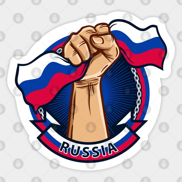 Proud of Russia - Russia - Sticker | TeePublic