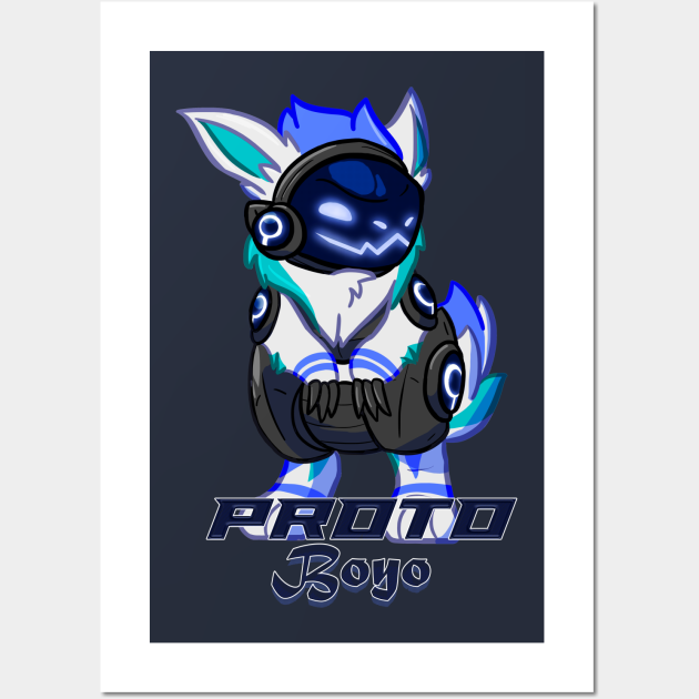 Small Protogen - Protogen - Posters and Art Prints | TeePublic