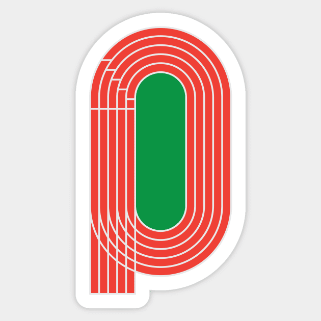 RUNNING TRACK - Running - Sticker | TeePublic