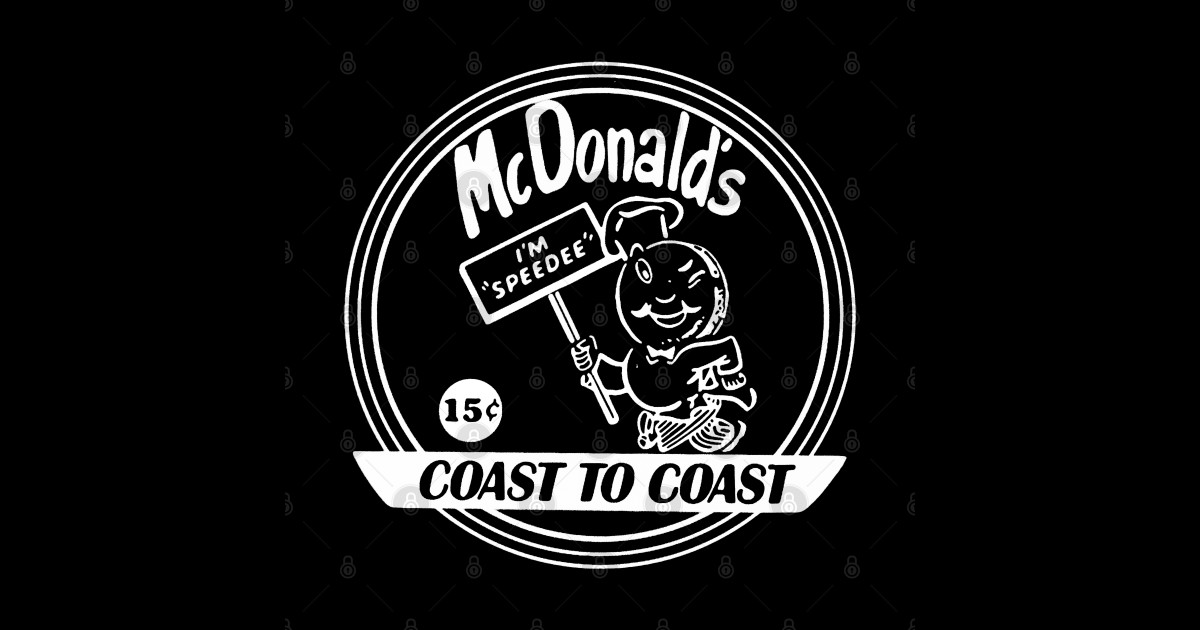 McDonald's Old Logo - Winking Burger Chef Speedee - Mcdonalds - Sticker ...
