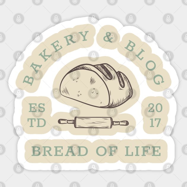 Bread of Life Bakery & Blog | Brown & Teal - Bread Of Life - Sticker ...