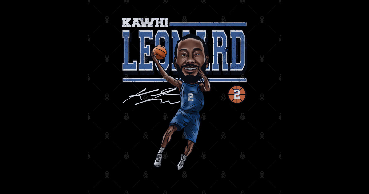 Kawhi Leonard Los Angeles C Cartoon - Kawhi Leonard - Sticker | TeePublic