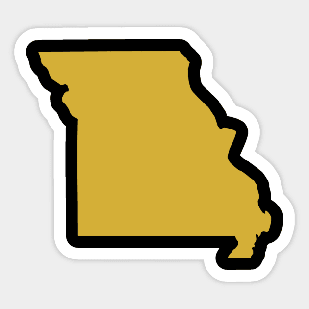 Missouri state map - Missouri State - Sticker | TeePublic