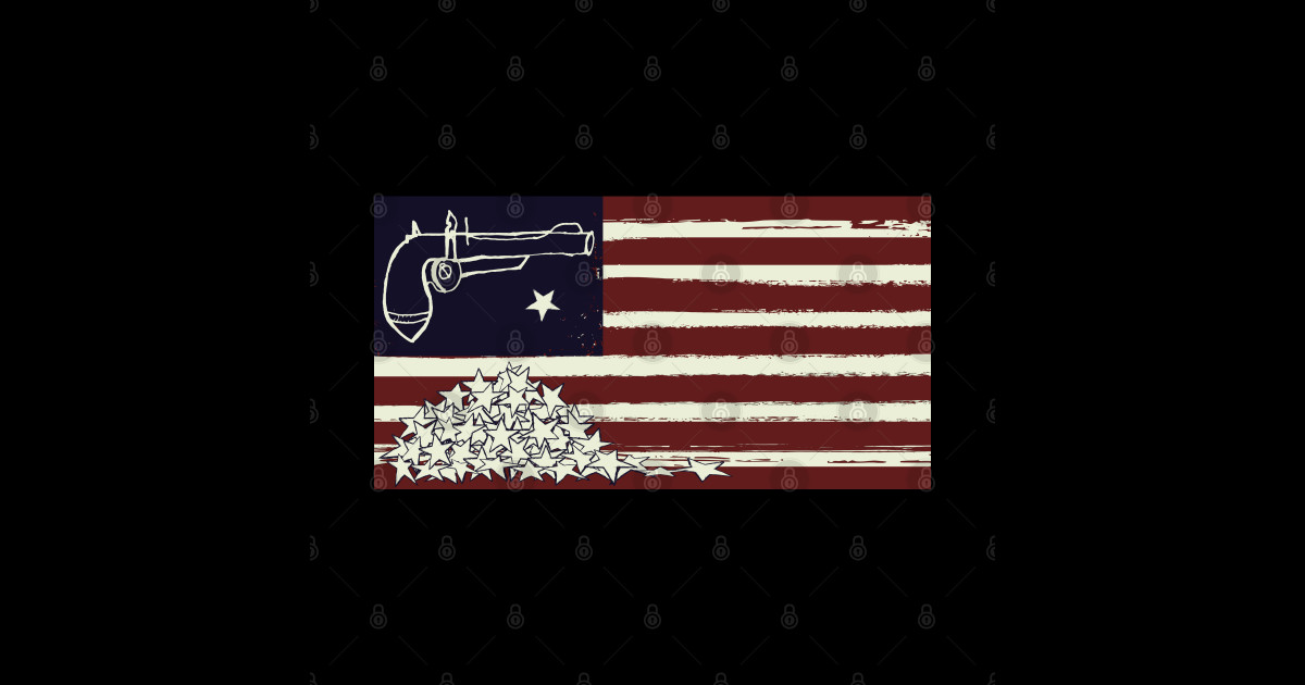 American Nightmare - American Flag - Sticker | TeePublic