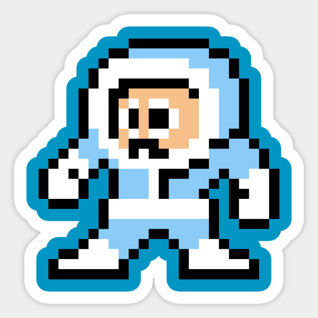 iceman - Megaman - Sticker | TeePublic