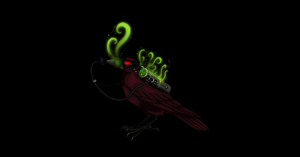 radioactive crow - Crow - Sticker | TeePublic