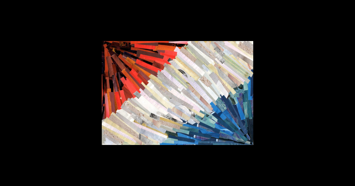 Red White and Blue Collage - Patriotic - Sticker | TeePublic