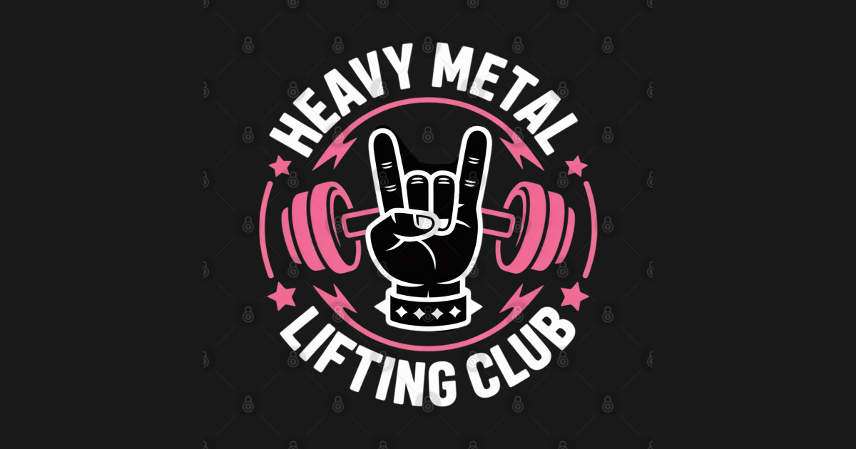 Heavy Metal Lifting Club - Heavy Metal Lifting Club - T-Shirt | TeePublic