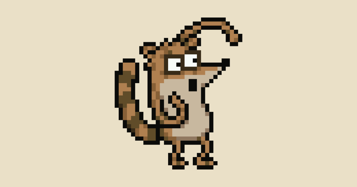 REGULAR SHOW - PIXEL RIGBY - Regular Show - T-Shirt | TeePublic