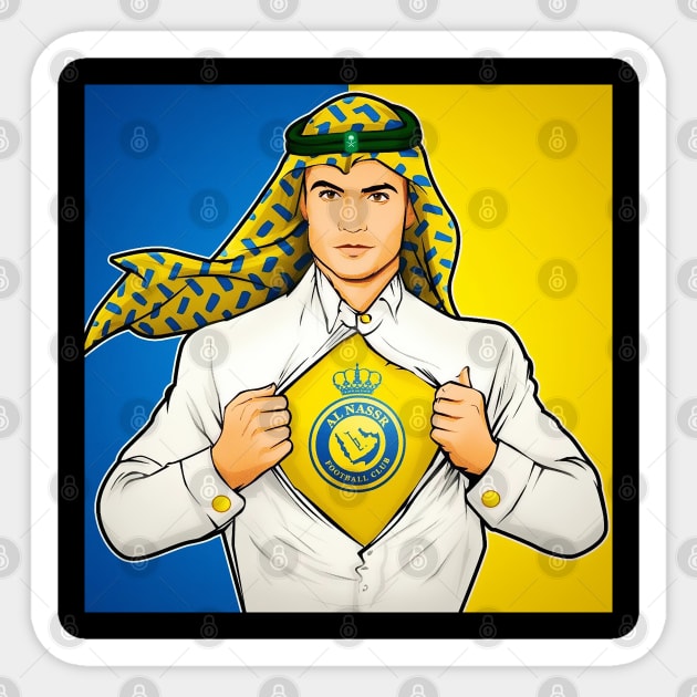 AL Nassr CR7 - Cristiano Ronaldo - Sticker | TeePublic