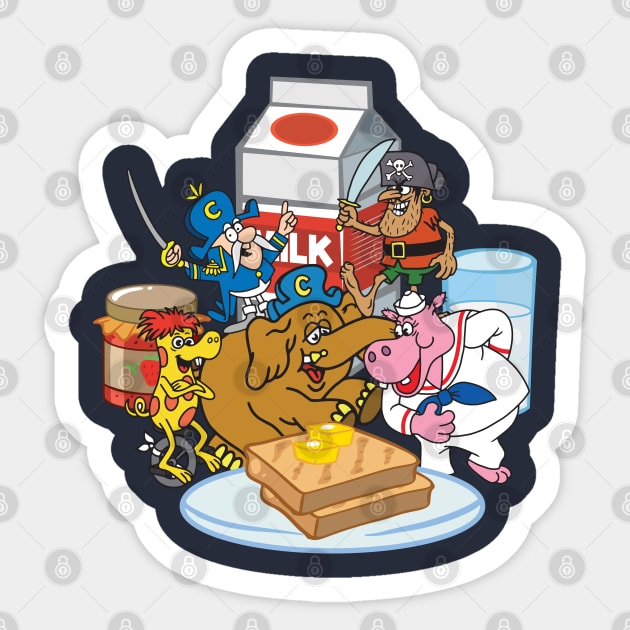 Captain Crunch Gang - Captain Crunch - Sticker | TeePublic