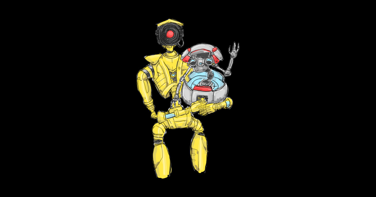 Loader Bot & Gortys - Borderlands - Sticker | TeePublic Loader Bot & Gortys - Borderlands - Sticker | TeePublic