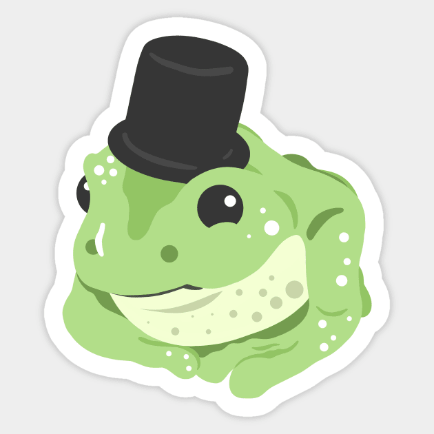 Sir Frog - Frog - Sticker | TeePublic