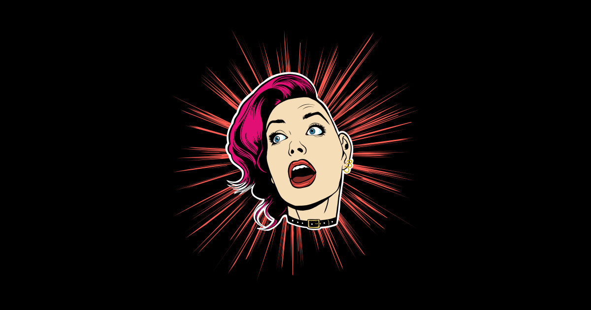 Gasp! - Pop Art - Sticker | TeePublic