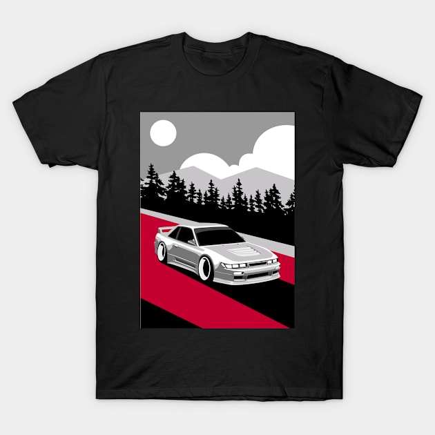NISSAN SILVIA S13 - Nissan Silvia S13 - T-Shirt | TeePublic