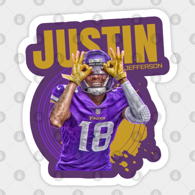 jefferson dance - Justin Jefferson - Sticker | TeePublic