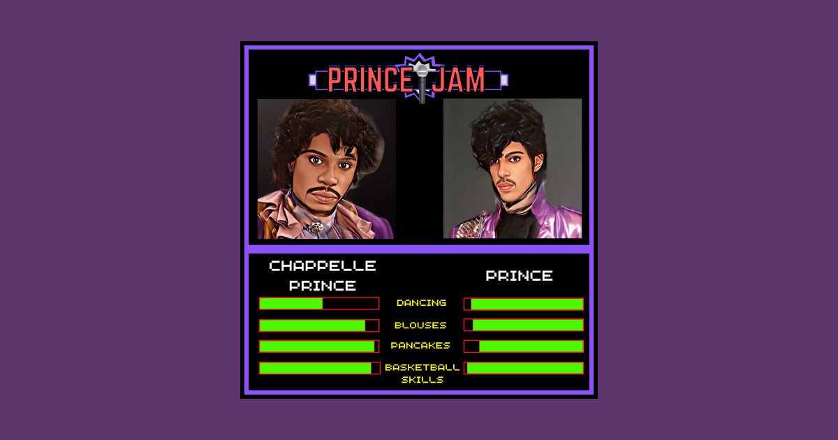 Prince vs Chappelle Prince - Prince Jam Edition - Prince - T-Shirt | TeePublic