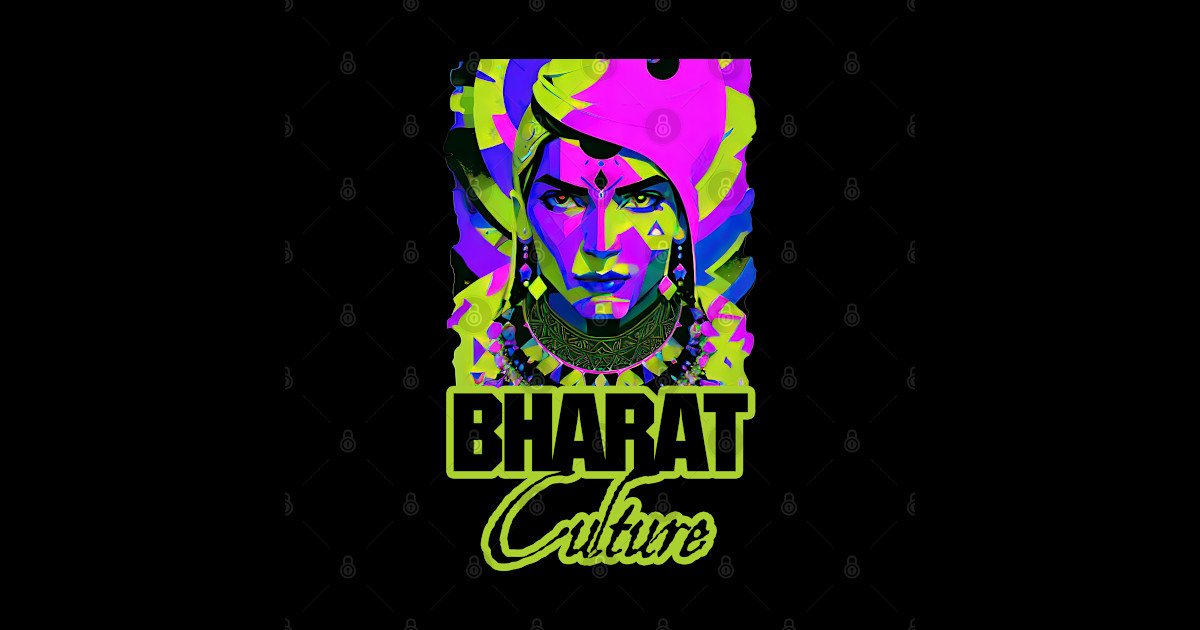 Bharat indian culture sticker style graphic illustration - Bharat ...