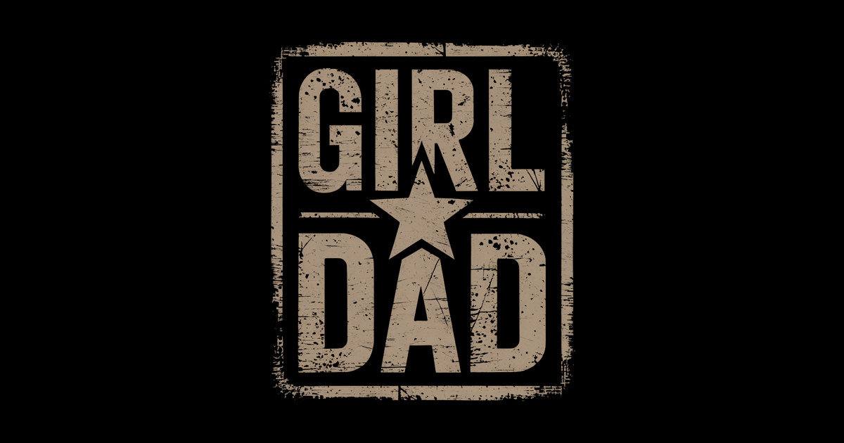 Girls Dad Tee Father's Day Proud Father of Girls - Girls Dad - Sticker ...