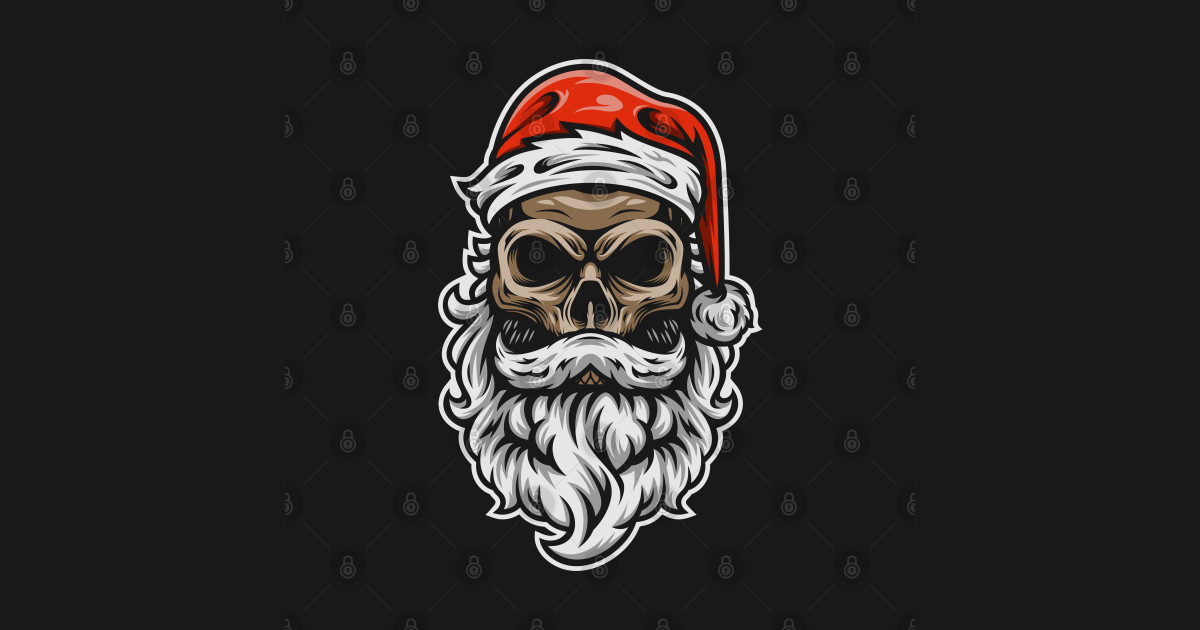 Evil Skull Santa Claus - Santa Claus - Posters and Art Prints | TeePublic