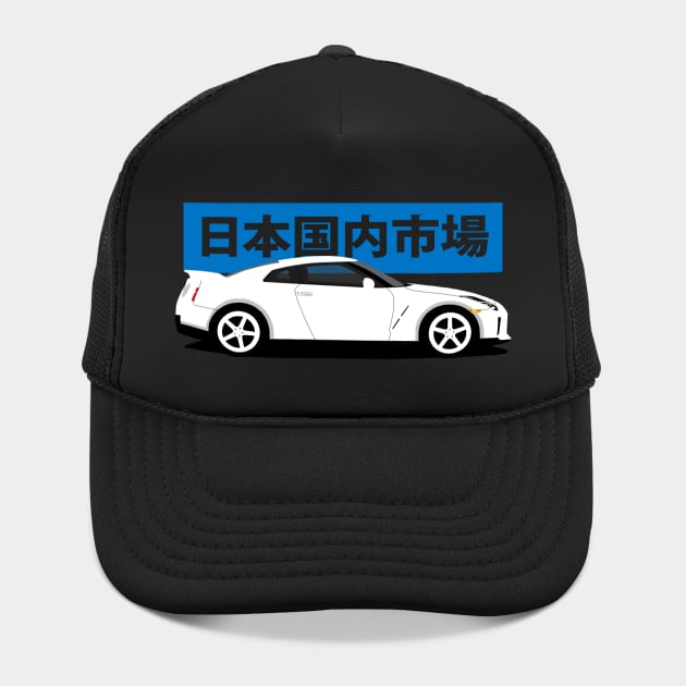 Nissan GTR r35 Side View - Nissan - Hat | TeePublic