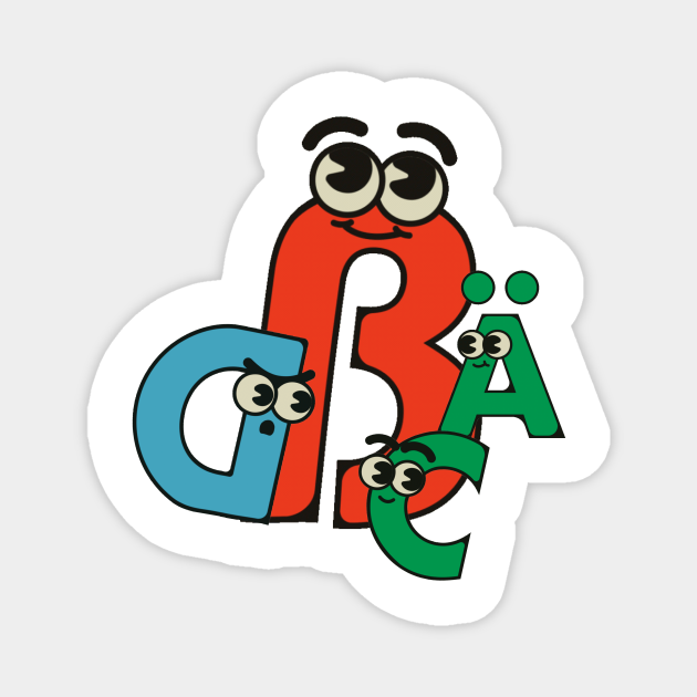Abcd School Abcd A B C D Colorful Cute Alphabets Abcd Magnet Teepublic