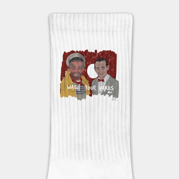 Captain Carl & Pee-Wee: Wash Your Hands - Pee Wee Herman - Socks ...