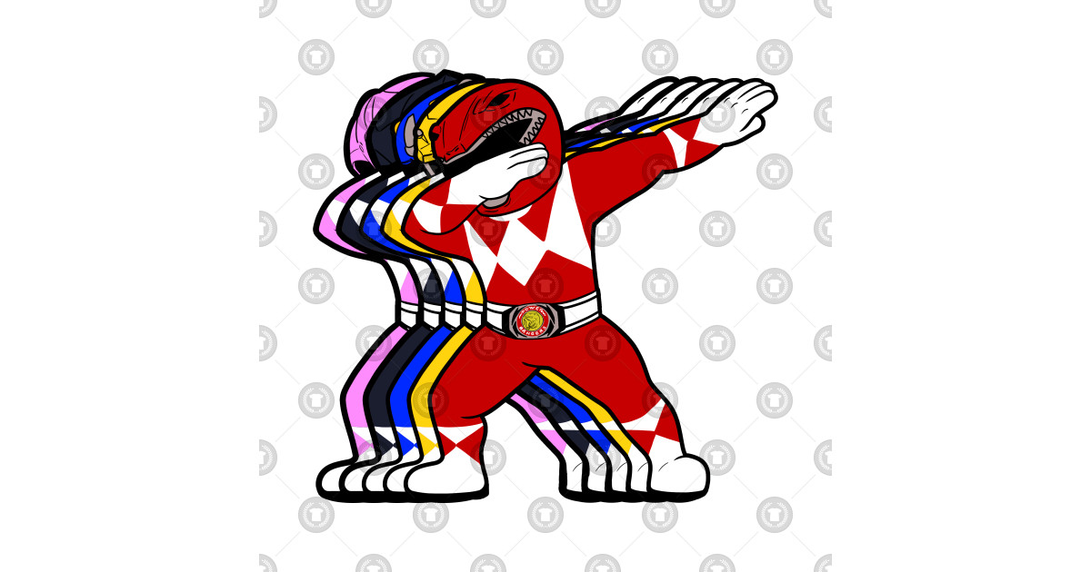 Power Dab - Power Rangers - T-Shirt | TeePublic
