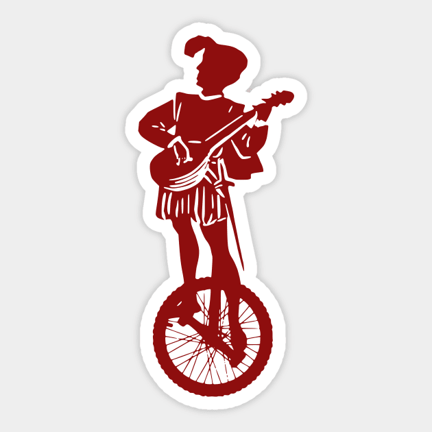 Minstrel Cycle - Humor - Sticker | TeePublic