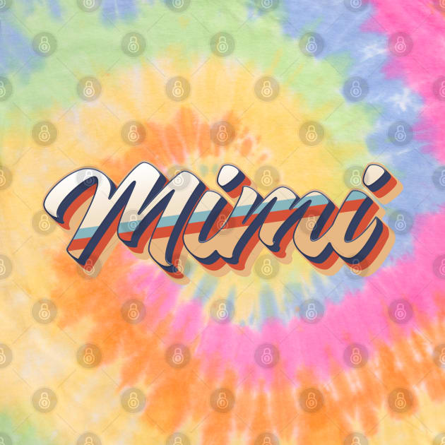 Mimi name - cool 70s retro font surf style design - Mimi Name Cool 70s ...