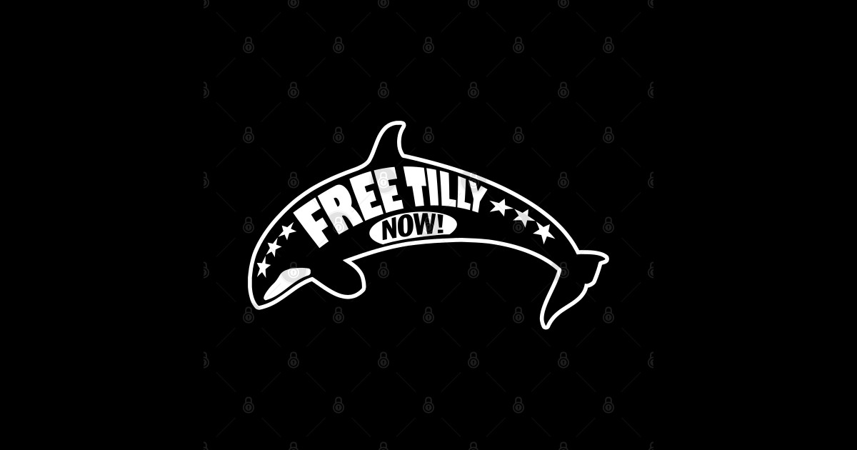 Retro Throwback Free Tilly NOW Orca Killer Whale Conservation Sticker ...