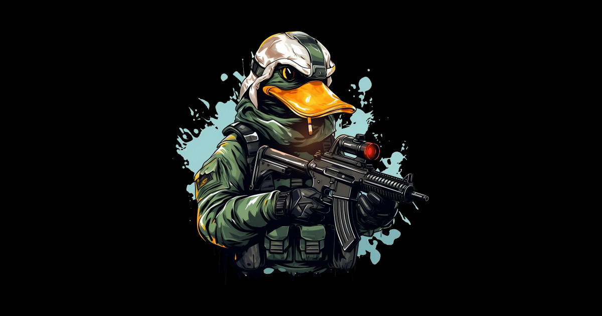 Modern Soldier Duck - Soldier - Sticker | TeePublic