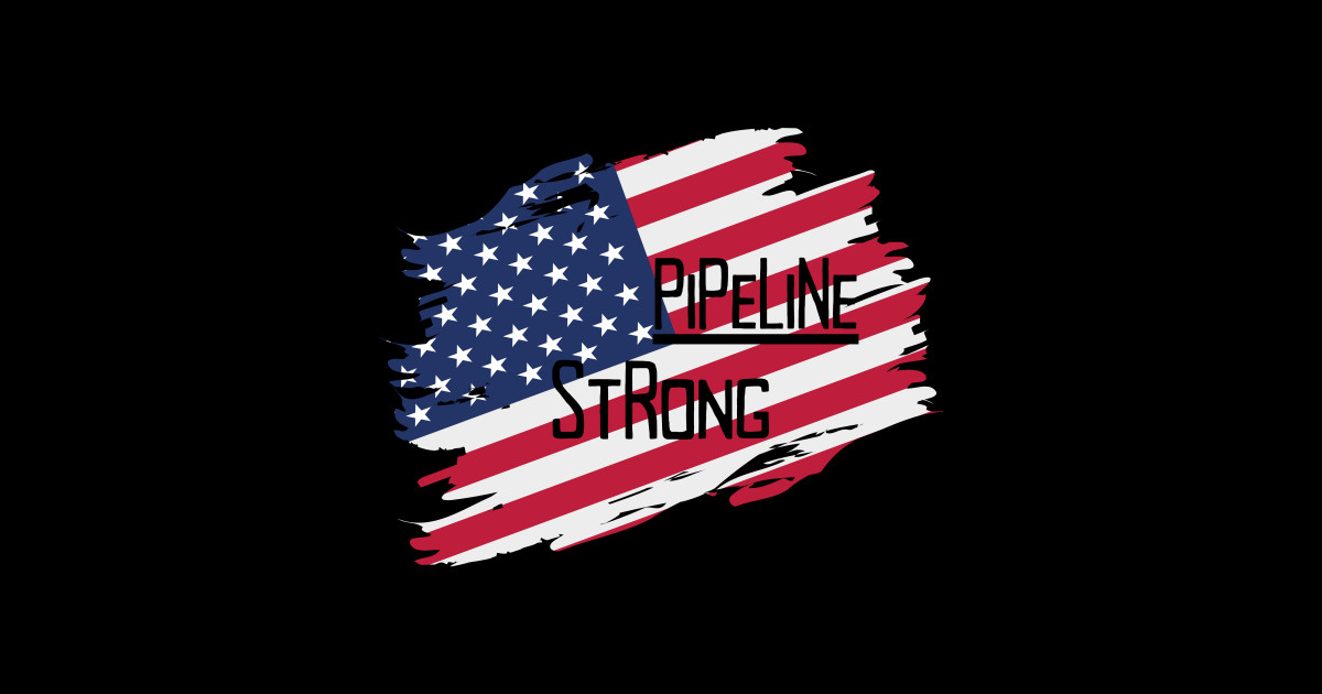 Pipeline Strong Distressed American Flag - Pipeline - Posters and Art ...